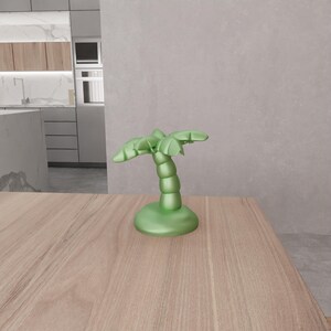 3D Miniature Palm Tree Decor as Stl File & Mini Palm Tree, 3D Printing ...
