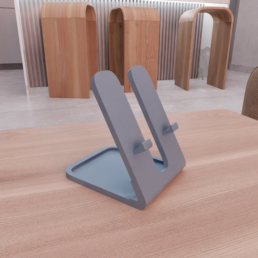 3D Modern Phone Stand or Holder for Accessories With Stl File & Cell ...