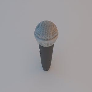 3D Microphone Stl Decor With 3D Print Stl Files and Gift for Singer ...