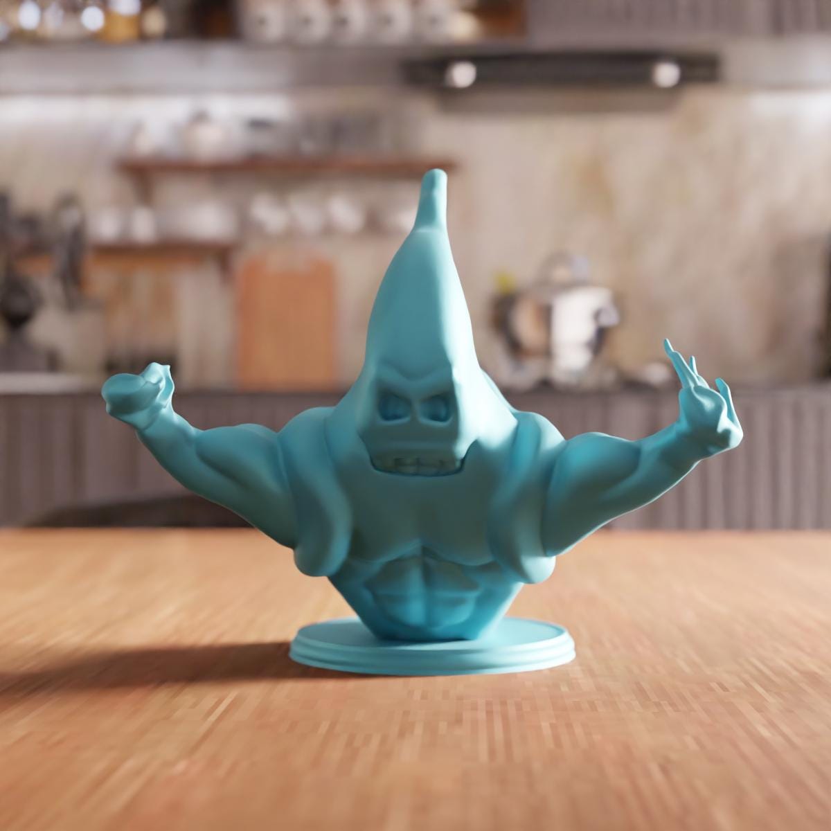 3D Muscular Ghost STL File - Fantasy Ghost Decor Model for Display ...