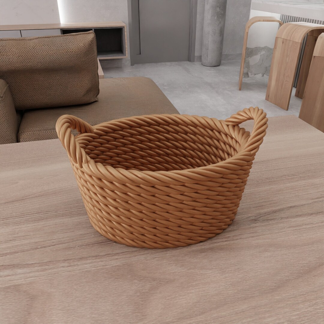 3D Wicker Mesh Basket 2 With Stl File & Mini Box, 3D Printing, Jewelry ...