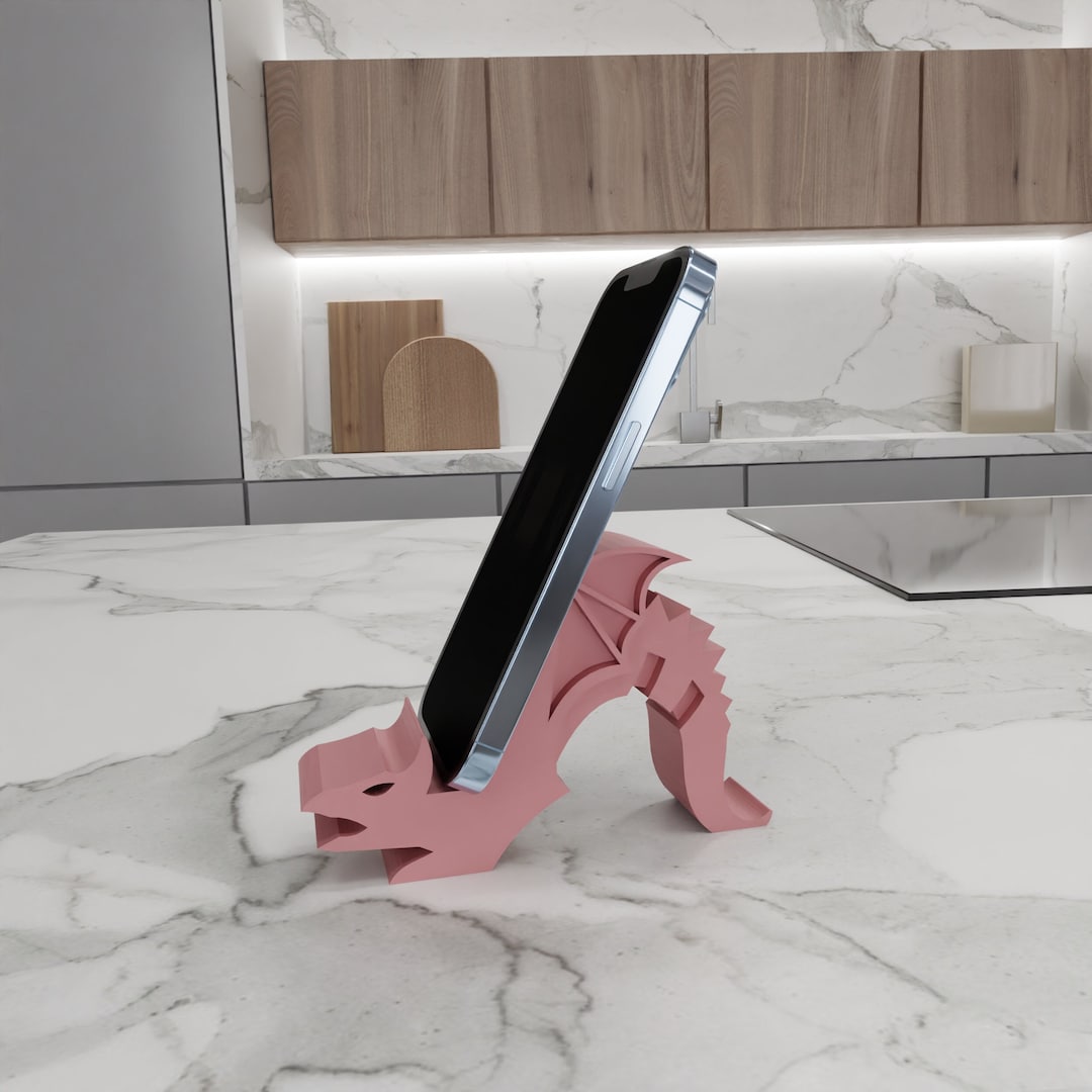 3D Dragon Phone Stand or Holder for Accessories With Stl Files & Cell ...