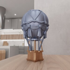 3D Hot Air Balloon Decor 2 as Stl File & 3D Printed Decor, Air Balloon ...