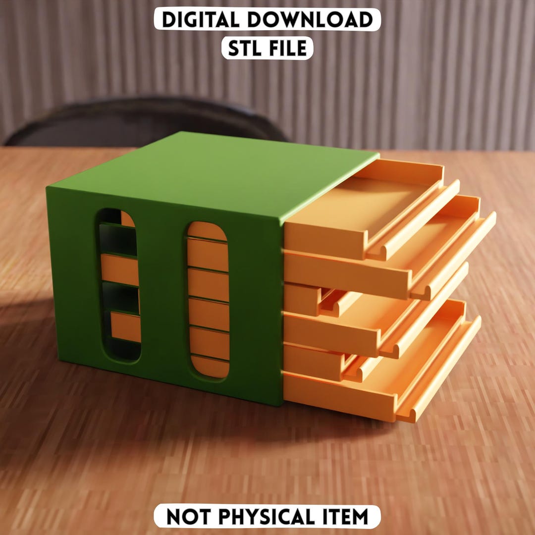 3D Mini Modular Drawer STL File – Stackable Storage Box (digital ...