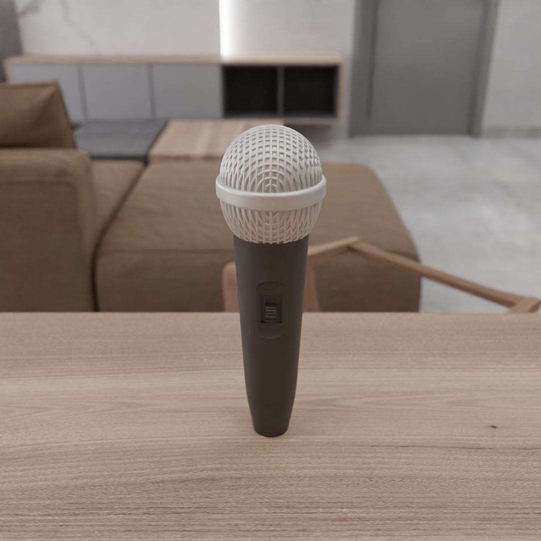 3D Microphone Stl Decor With 3D Print Stl Files and Gift for Singer ...