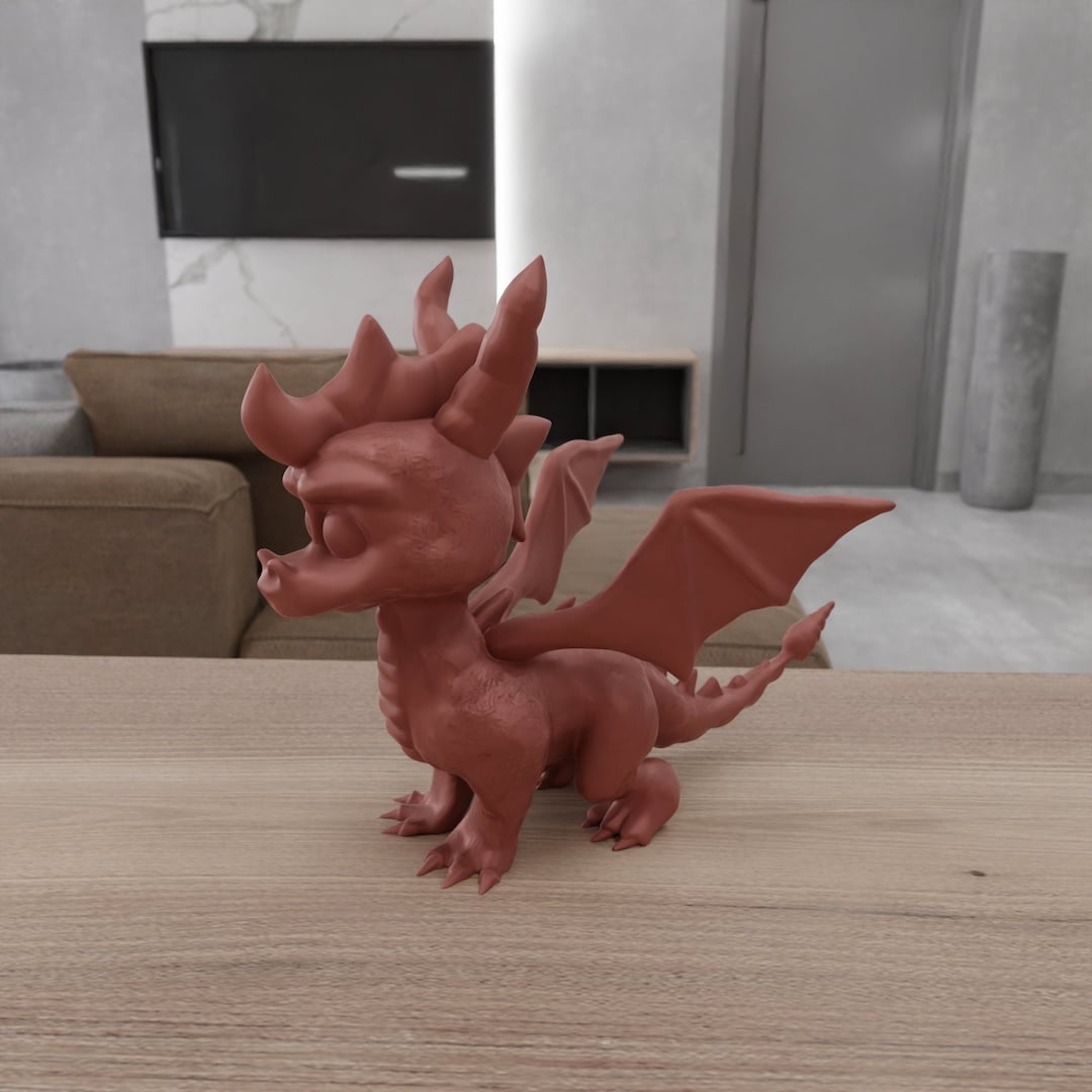 3D Cute Dragon Figure Gift for Kids With 3D Print Stl Files & 3D ...