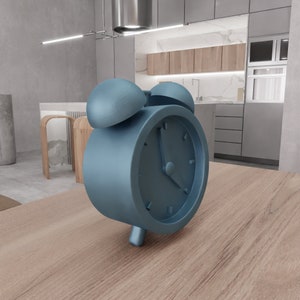 3D Alarm Clock Decor With 3D Stl File & 3D Printing, Office Clock, Desk ...