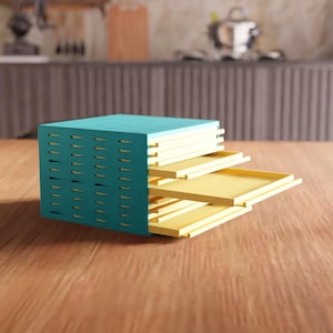 3D Modular Mini Storage Box STL File – Stackable Organizer Drawer ...