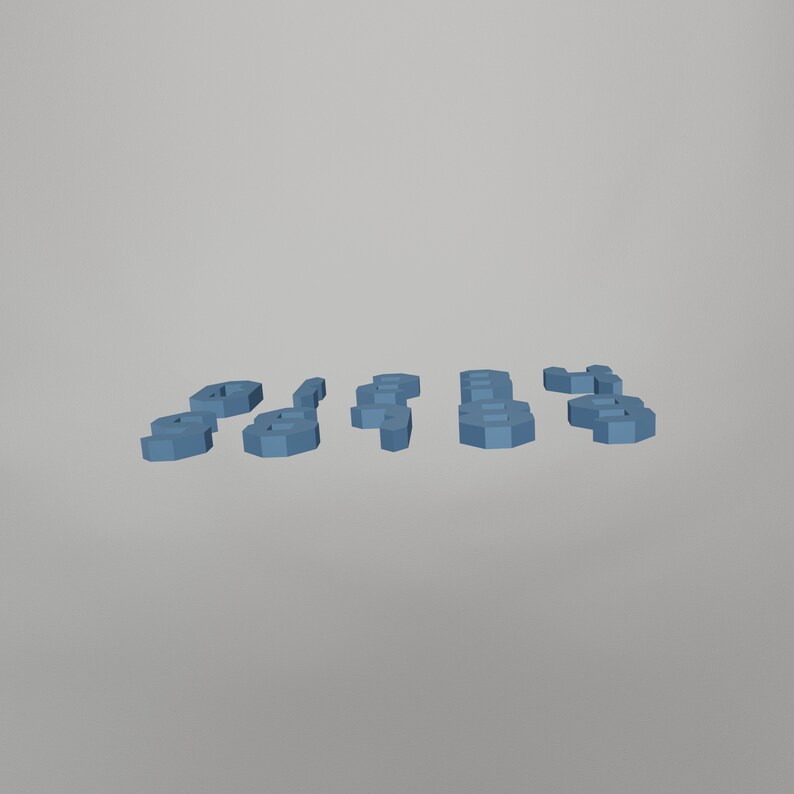 3D Numbers Stl Decor With 3D Stl Files and Ready to Print & - Etsy