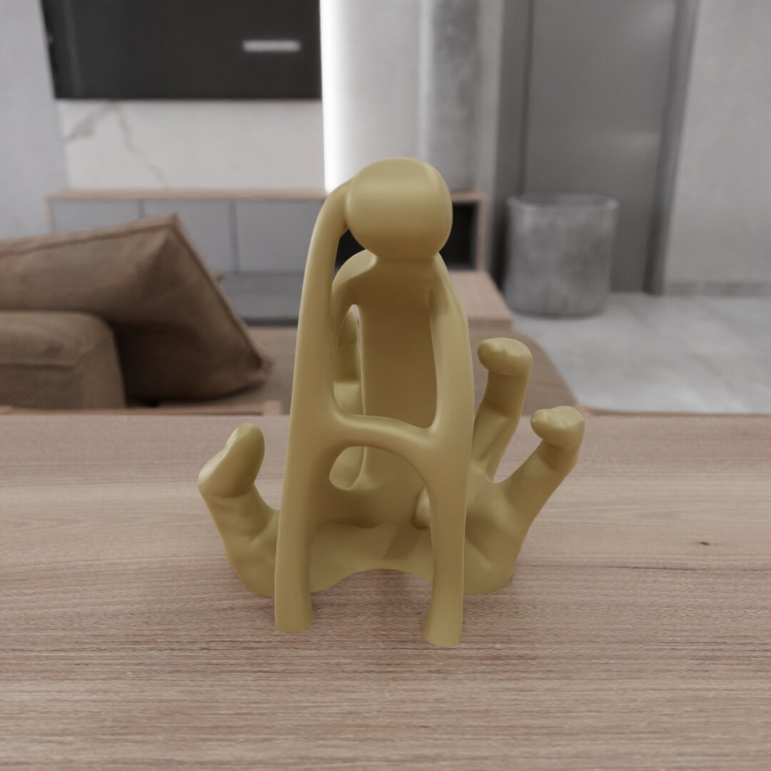 3D Thinker Man Stl Also Hand Decor With 3D Stl Files and Ready to Print ...