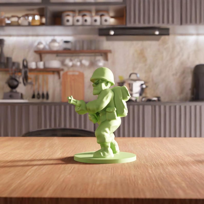 3D Soldier Figurine STL File – Military Decor, Kids Toy (digital Model ...