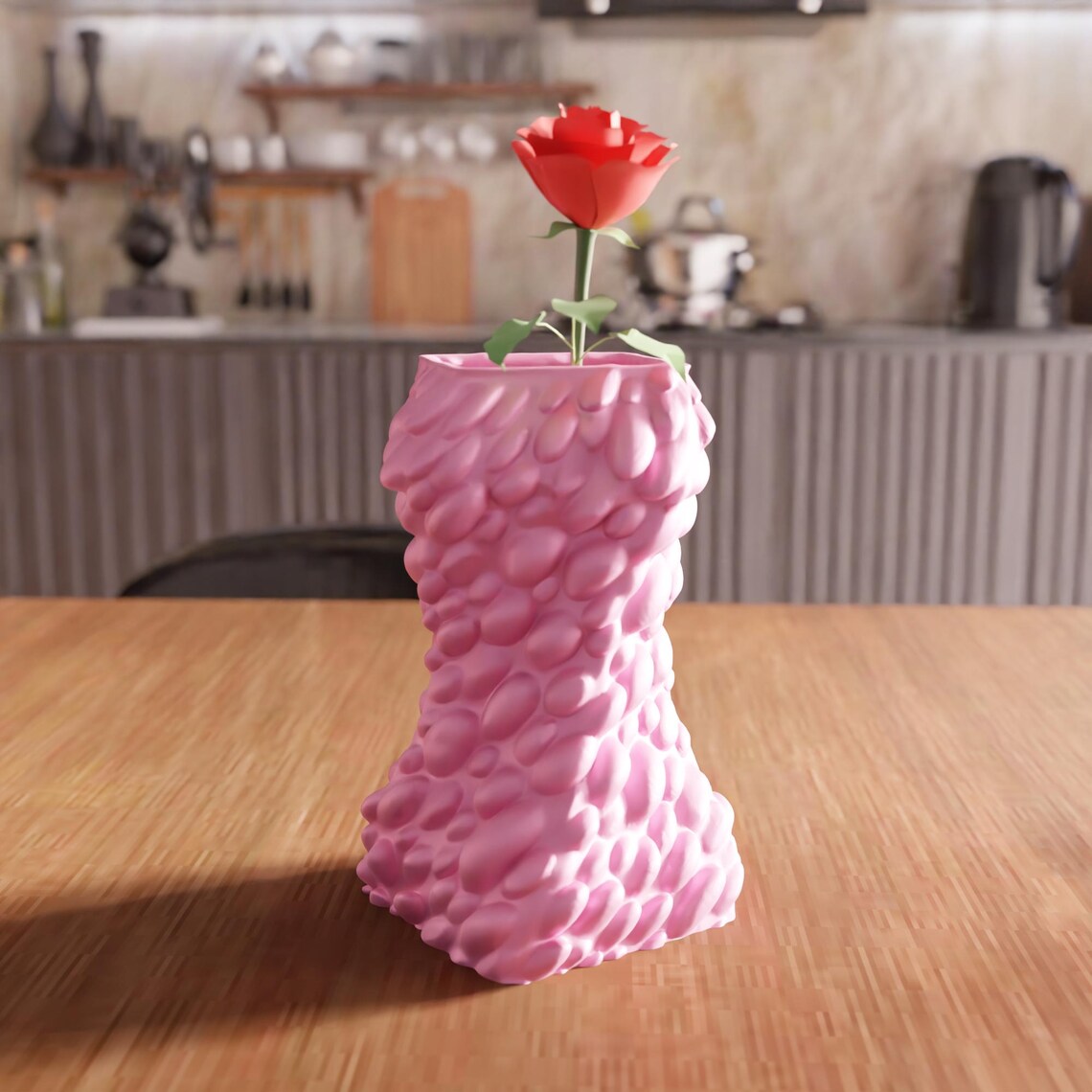 3D Blob Flower Vase: Modern Art Deco Decor (3D Print STL File) - Etsy
