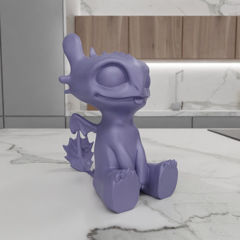 3D Toothless Dragon Figure Home and Living With 3D Stl Files & - Etsy