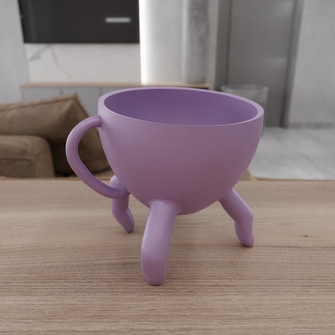 3D Finger Cup Planter With 3D Stl Files and Ready to Print & Desk ...