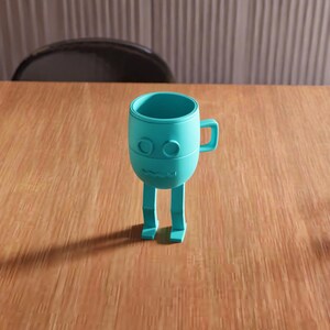 3D Robot Mug STL File - Toy Robot Cup for Decor and Gift, 3D Printing ...
