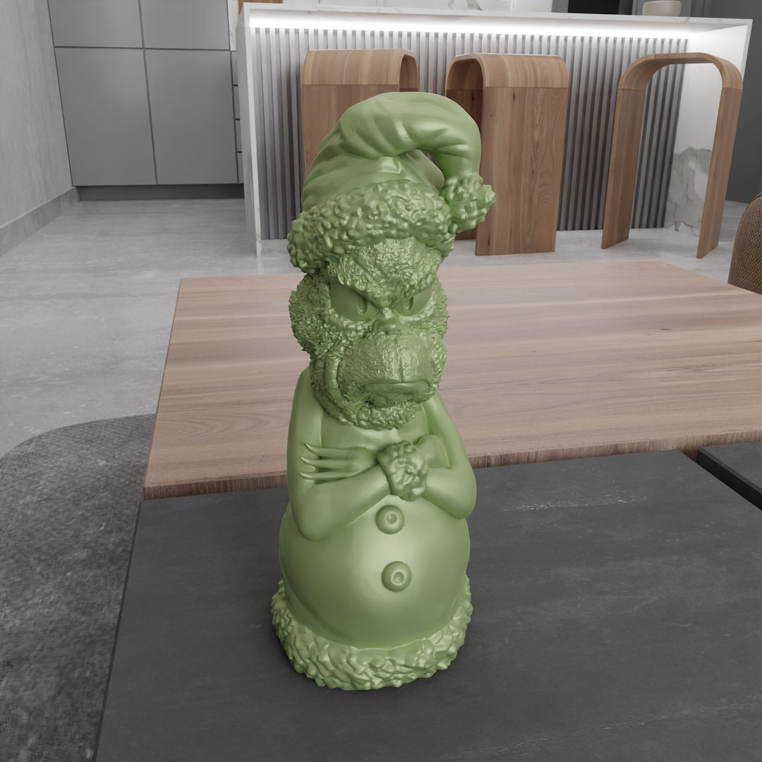 3D Grinch Christmas Decor With 3D Stl Files & Gift for Kids, 3D Figure ...