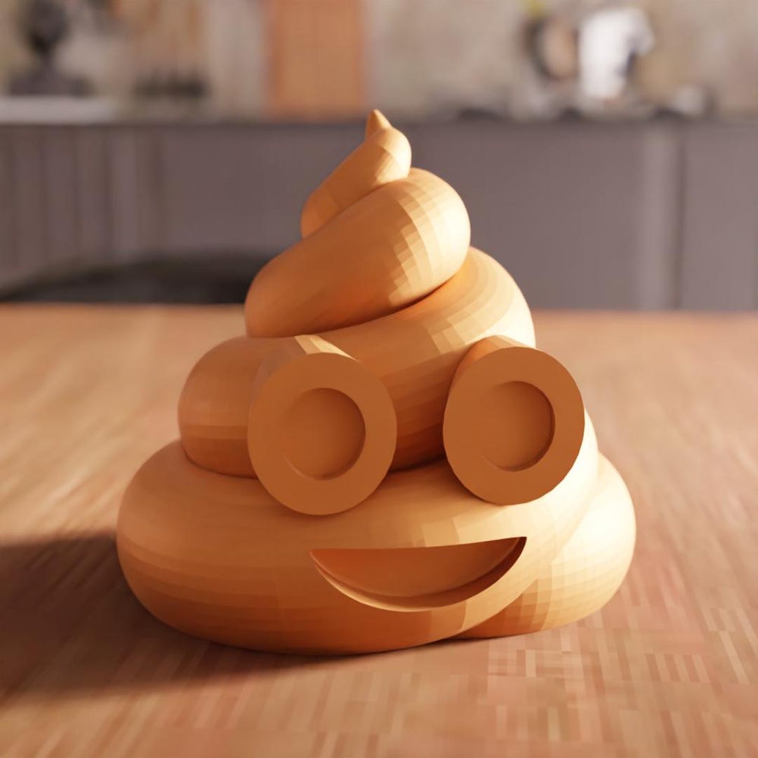 3D Poop Emoji Decor STL File – Funny Gag Gift (digital Download) - Etsy