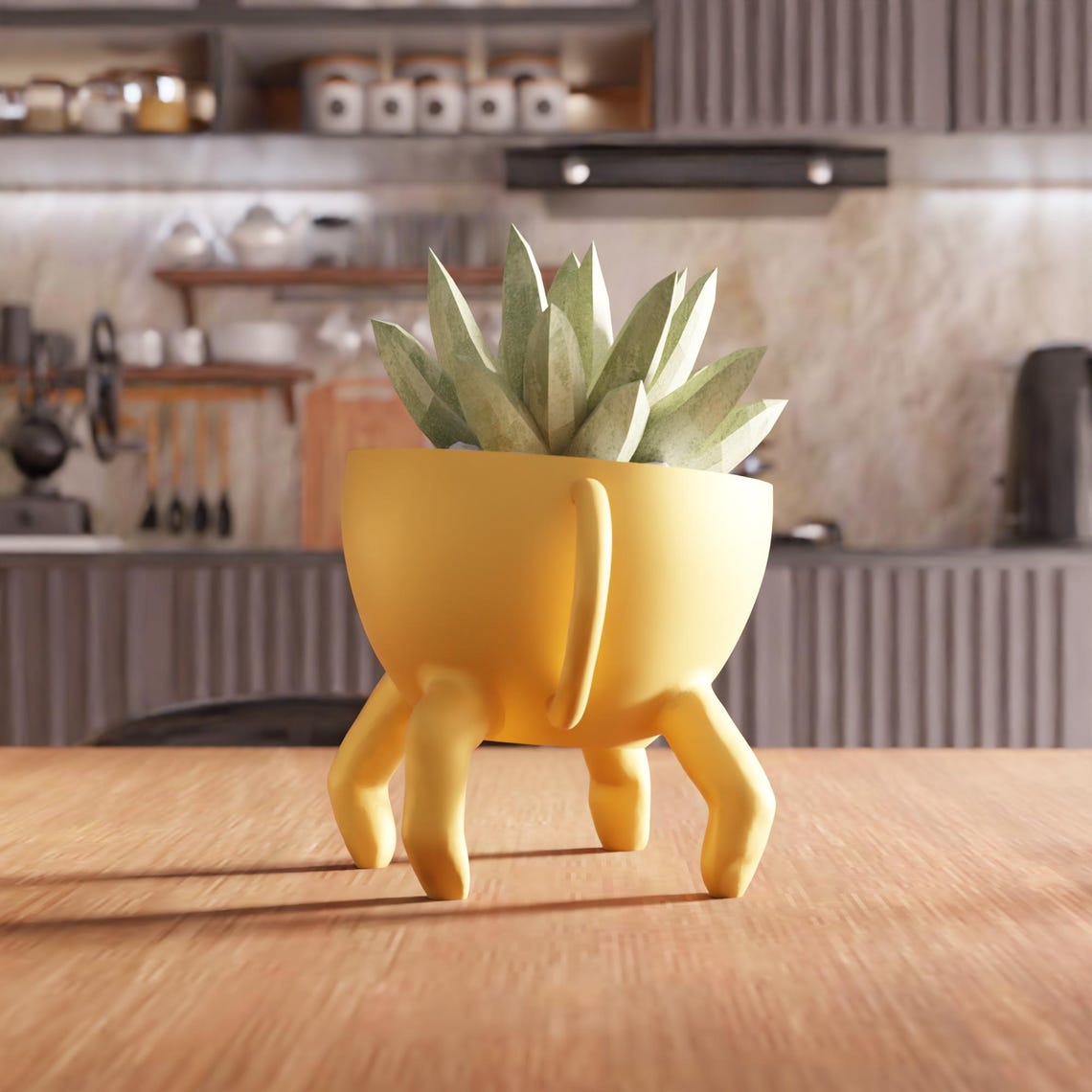 3D Finger Cup Planter STL File – Modern Desk Decor (digital Download ...