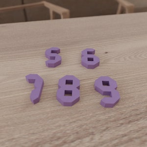 3D Numbers Stl Decor With 3D Stl Files and Ready to Print & Number One ...