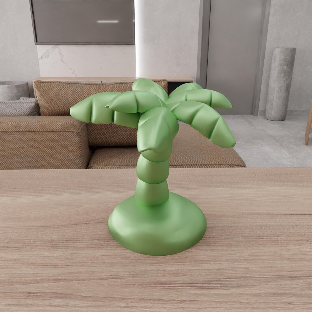 3D Miniature Palm Tree Decor as Stl File & Mini Palm Tree, 3D Printing ...