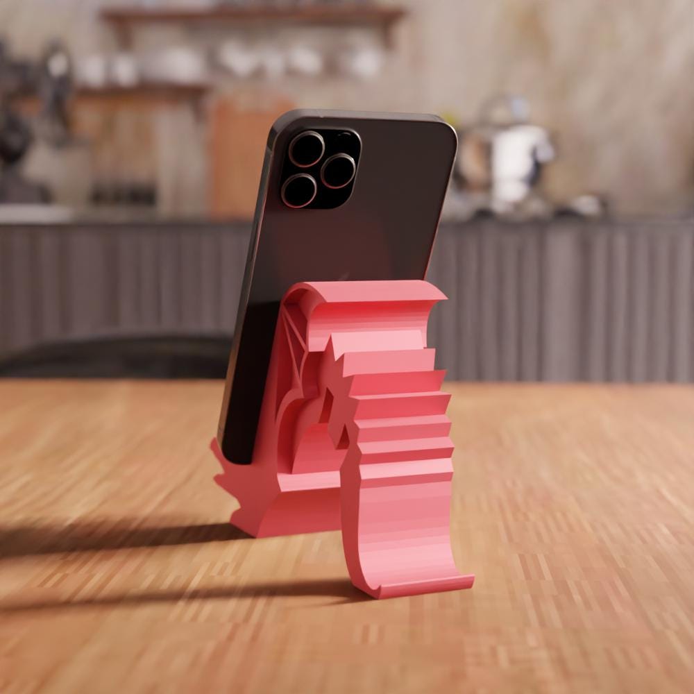 3D Dragon Phone Stand STL File - Fantasy Smartphone Holder Desk Decor ...