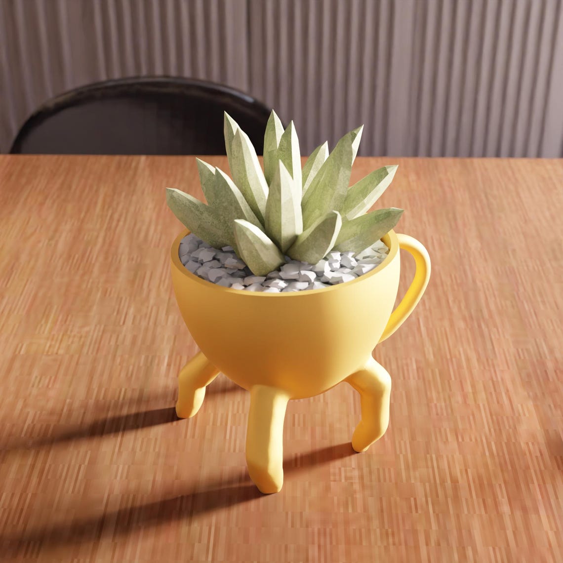 3D Finger Cup Planter STL File – Modern Desk Decor (digital Download ...