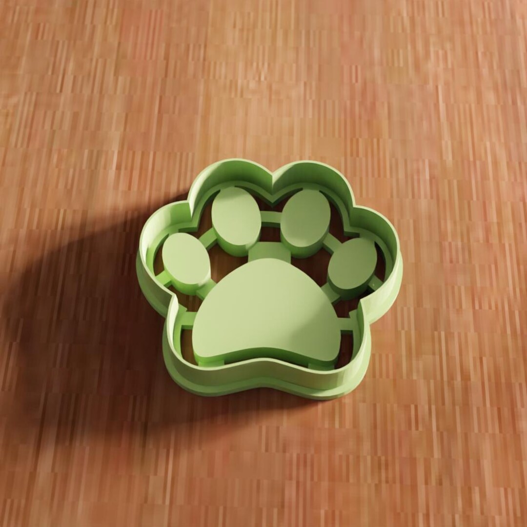 3D Paw Cookie Cutter STL File - Dog Paw Cutter for Baking, 3D Printing ...