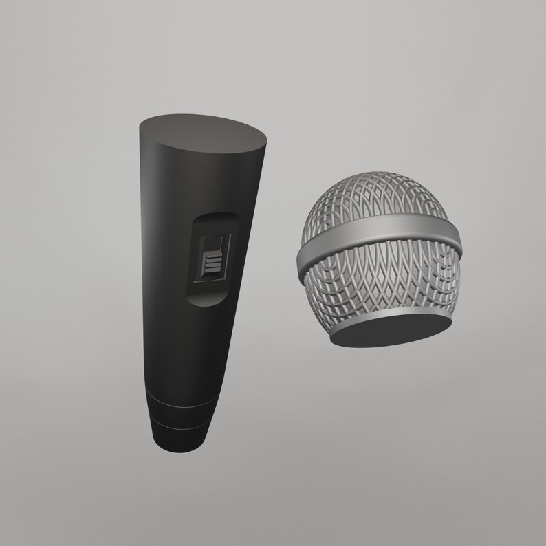 3D Microphone Stl Decor With 3D Print Stl Files and Gift for - Etsy