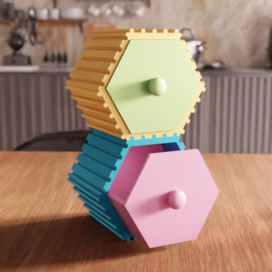 3D Drawer Tool Box STL File - Mini Storage Organizer, Stackable Box ...