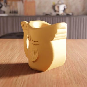 3D Fish Shaped Cup STL File - Unique Fish Mug Gift, 3D Print File ...