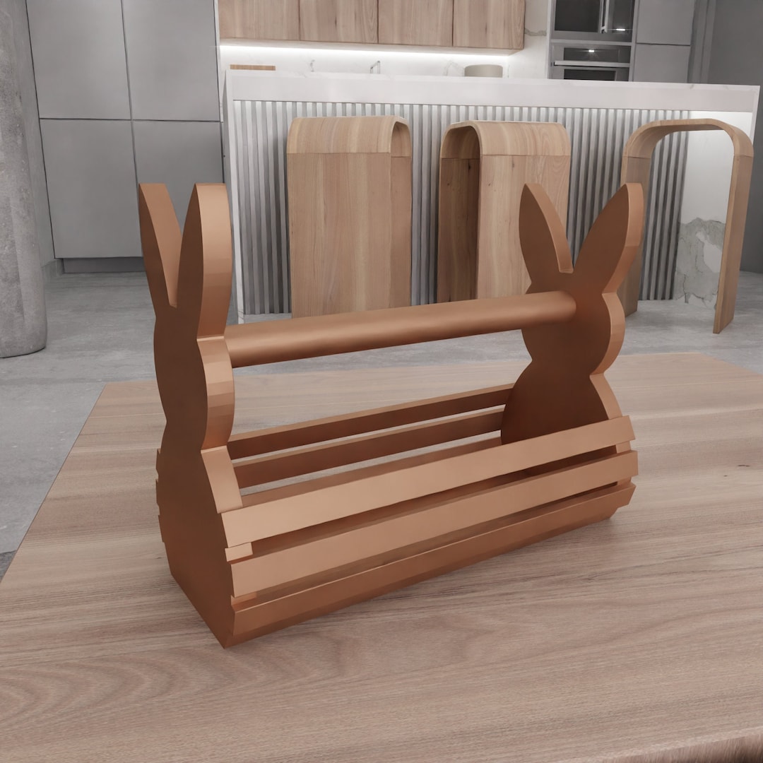 3D Easter Bunny Basket as Stl File & Easter Gift, Easter Day, 3D ...