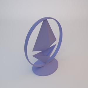 3D Ethereum Printed Coin Stl for Crypto Gift With 3D Print Stl File ...