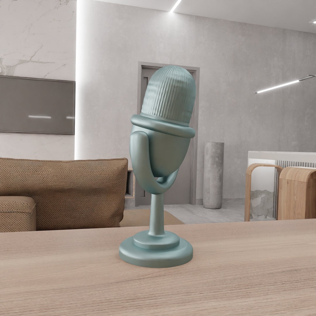 3D Studio Microphone Decor as a Stl File and Gift for Singer ...