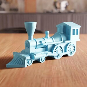 3D Locomotive Toy STL File - Steam Engine Gift for Kids, 3D Printing ...