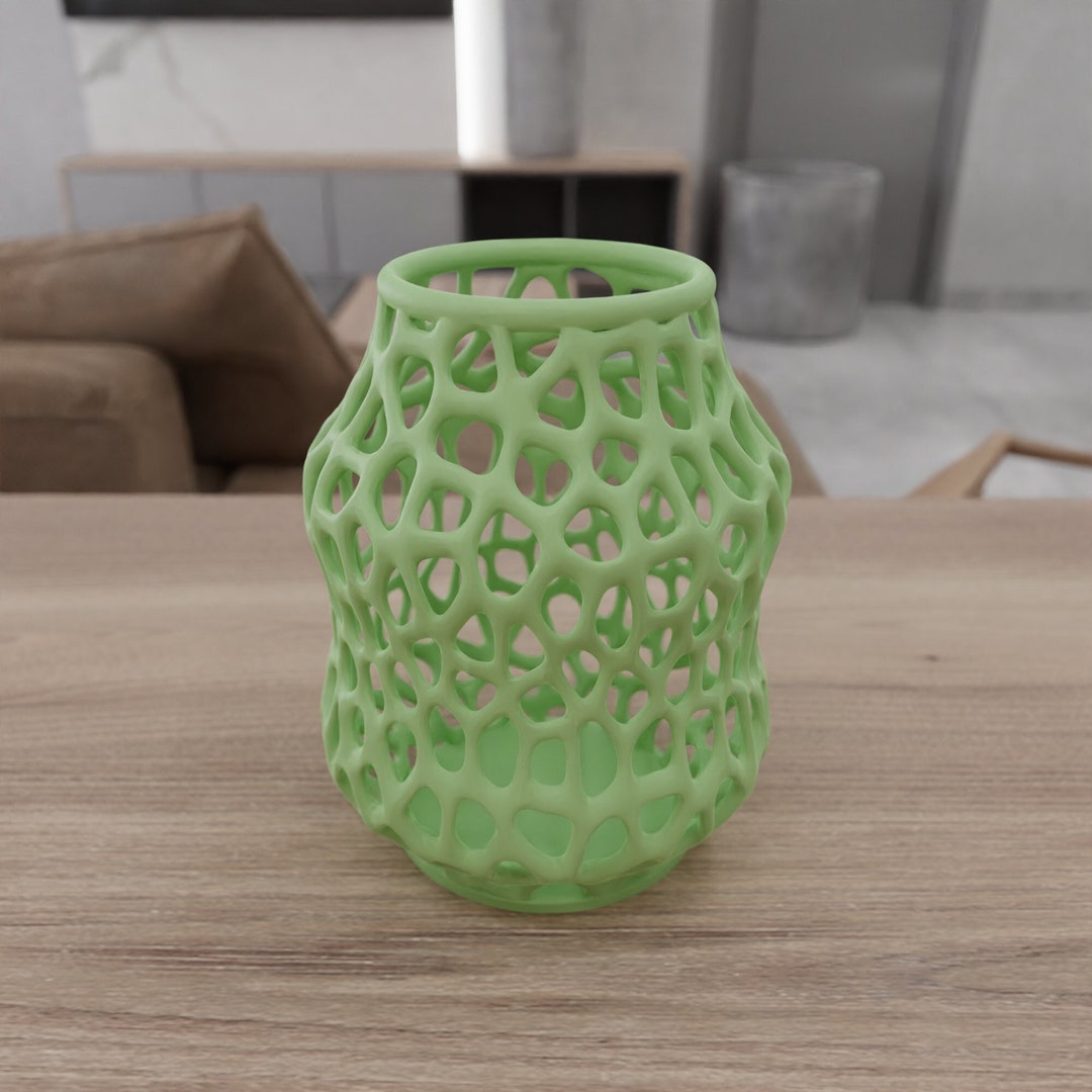 3D Futuristic Wireframe Vase for Flowers as a Stl File & Cute Vase, 3D ...