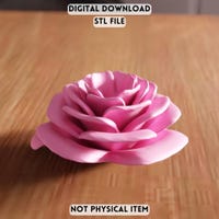 Poppy Flower Stl Digital File for 3D Printing - Etsy