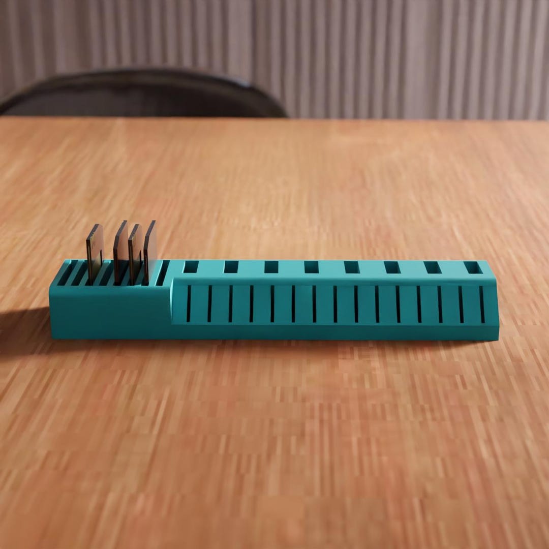 3D SD Card and Usb Holder STL File - Digital Accessory Stand, 3D Memory ...