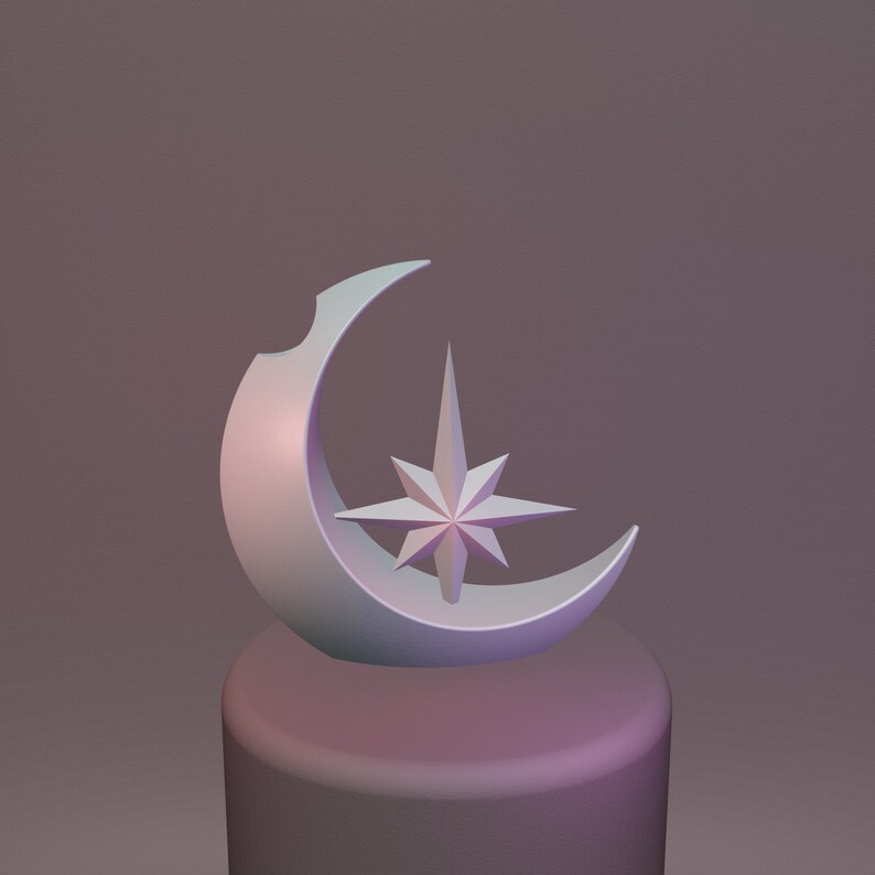 3D Moon Flower Vase With 3D Stl Files and Ready to Print & - Etsy