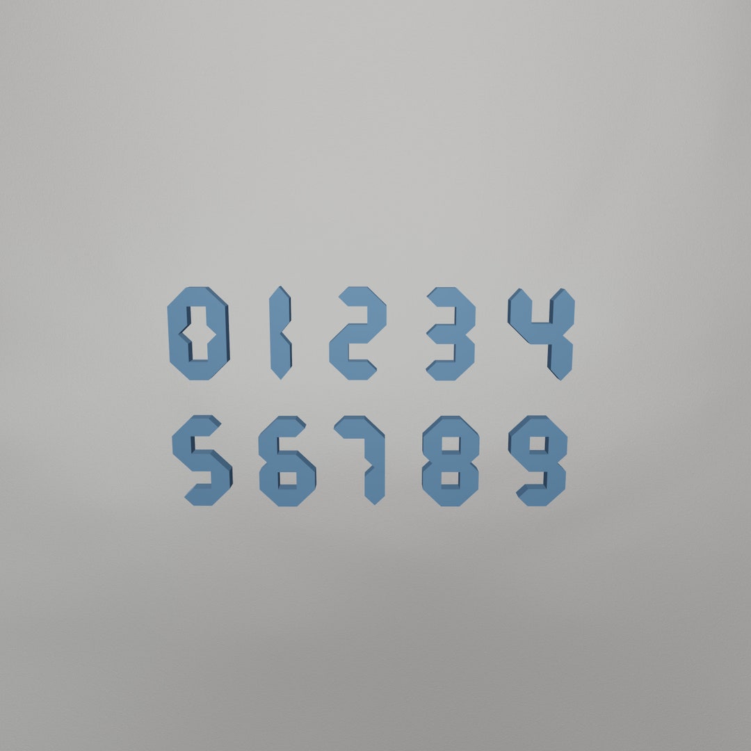 3D Numbers Stl Decor With 3D Stl Files and Ready to Print & - Etsy