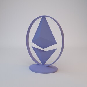 3D Ethereum Printed Coin Stl for Crypto Gift With 3D Print Stl File ...