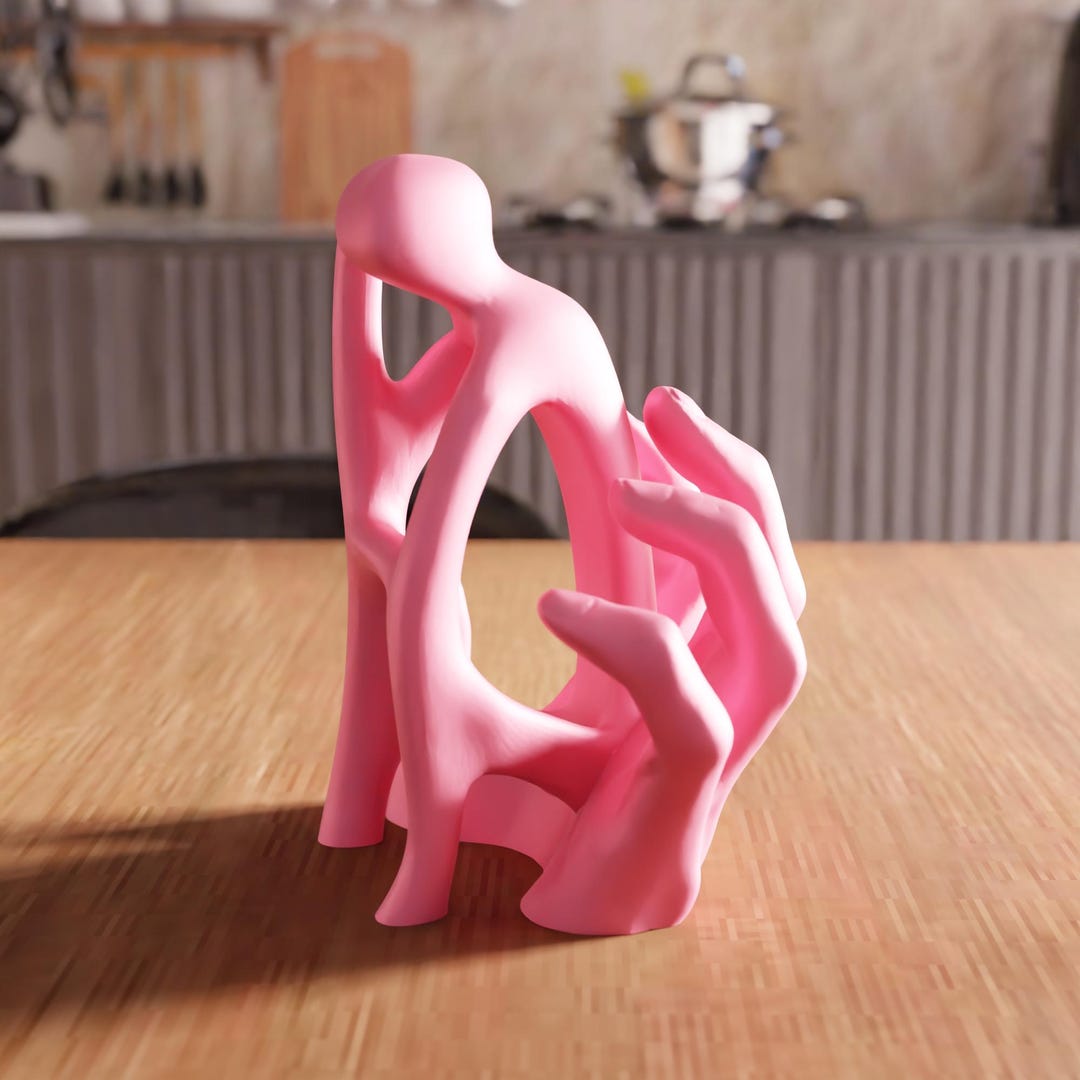 3D Thinker Man Statue STL File – Printable Sculpture (digital Download ...