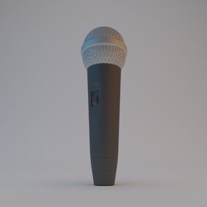 3D Microphone Stl Decor With 3D Print Stl Files and Gift for Singer ...