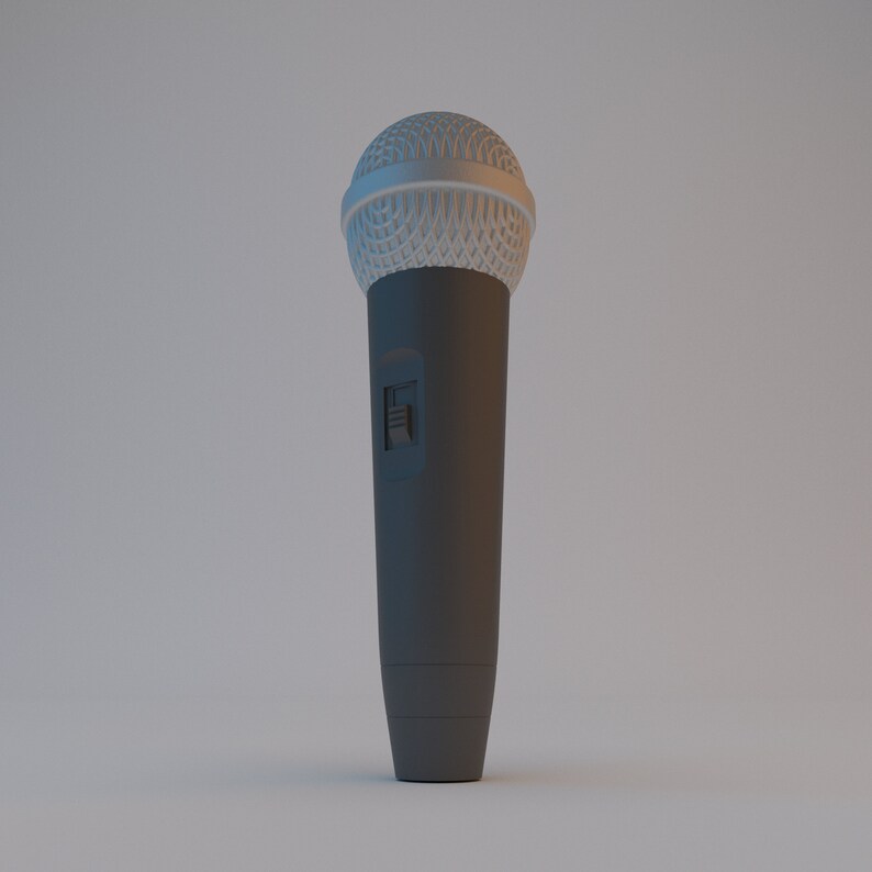 3D Microphone Stl Decor With 3D Print Stl Files and Gift for - Etsy
