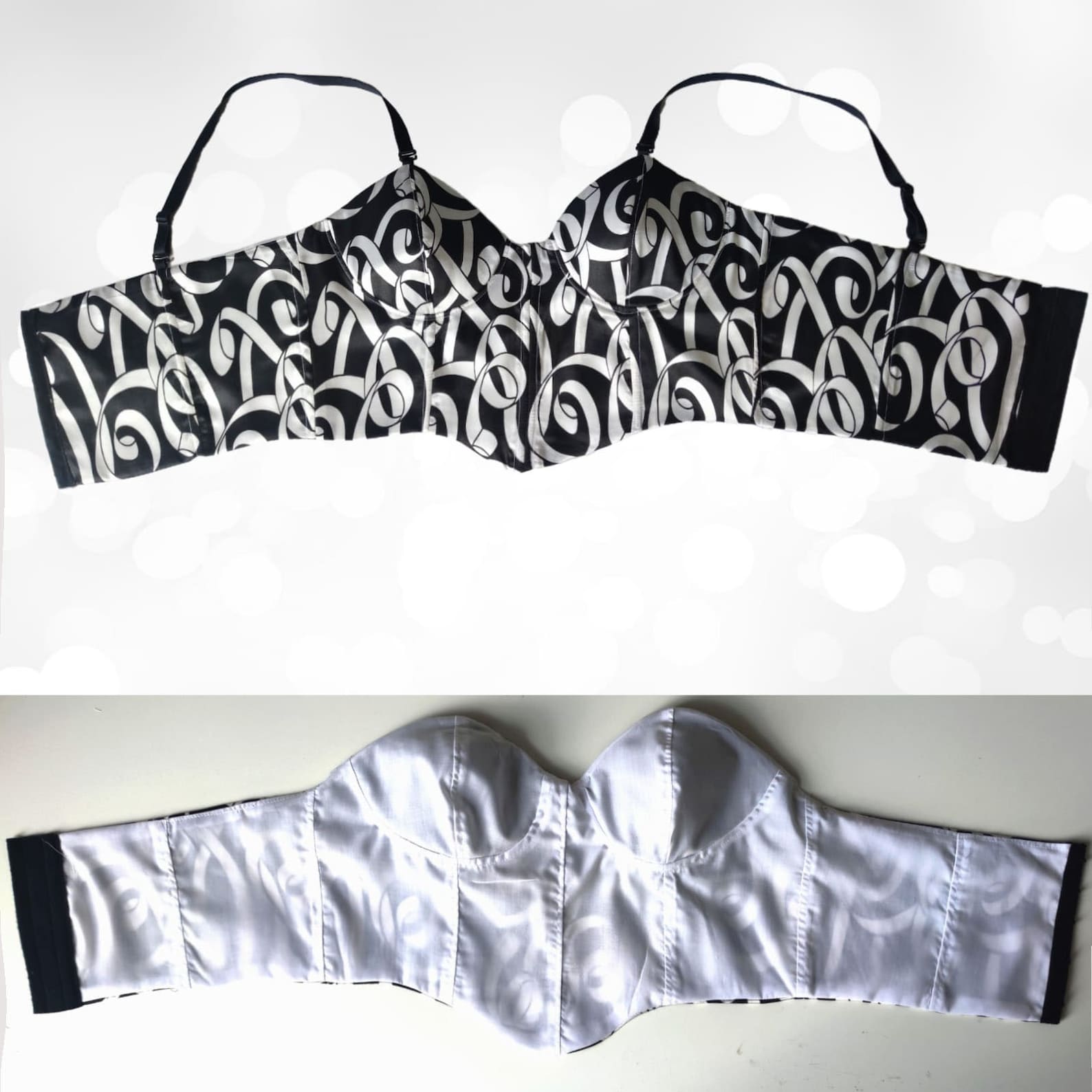 Bustier Sewing Pattern | Structured Corset Top With Vertical Cups | DIY ...