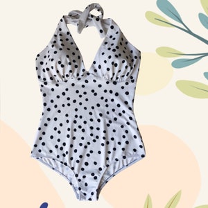 Vintage Halter Swimsuit Sewing Pattern PDF, Sizes XS-4X, One Piece ...