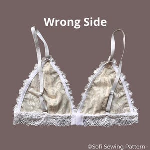 Triangle Bralette Pattern Sewing Pattern PDF | Beginner Lingerie | DIY ...