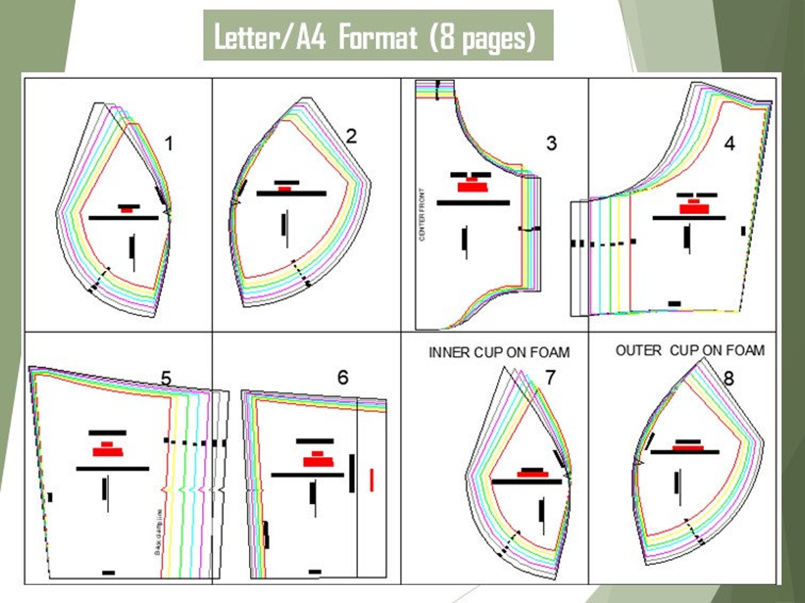 Bustier Sewing Pattern | Structured Corset Top With Vertical Cups | DIY ...
