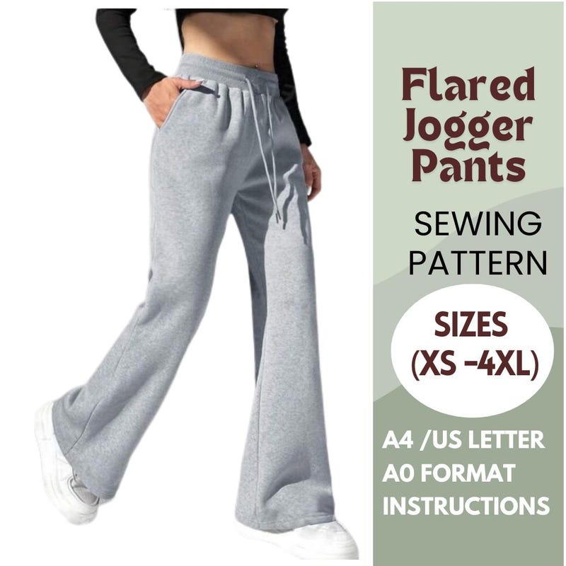 Flared Joggers Pants - Etsy