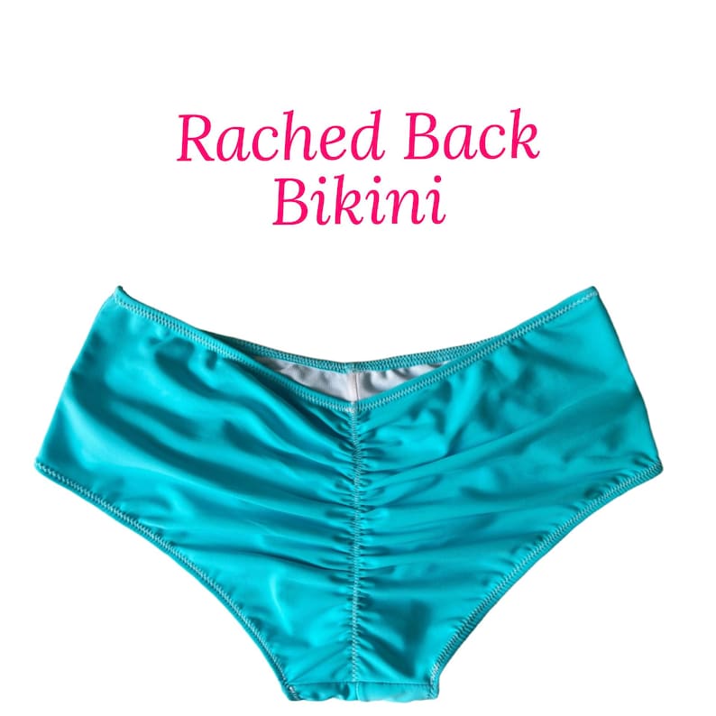 Cheeky Bikini Bottom Sewing Pattern – Ruched Back Bikini – Swimsuit ...