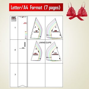 Lace Lingerie Set Sewing Pattern–lace Bralette and Lace Boyshorts– Sexy ...